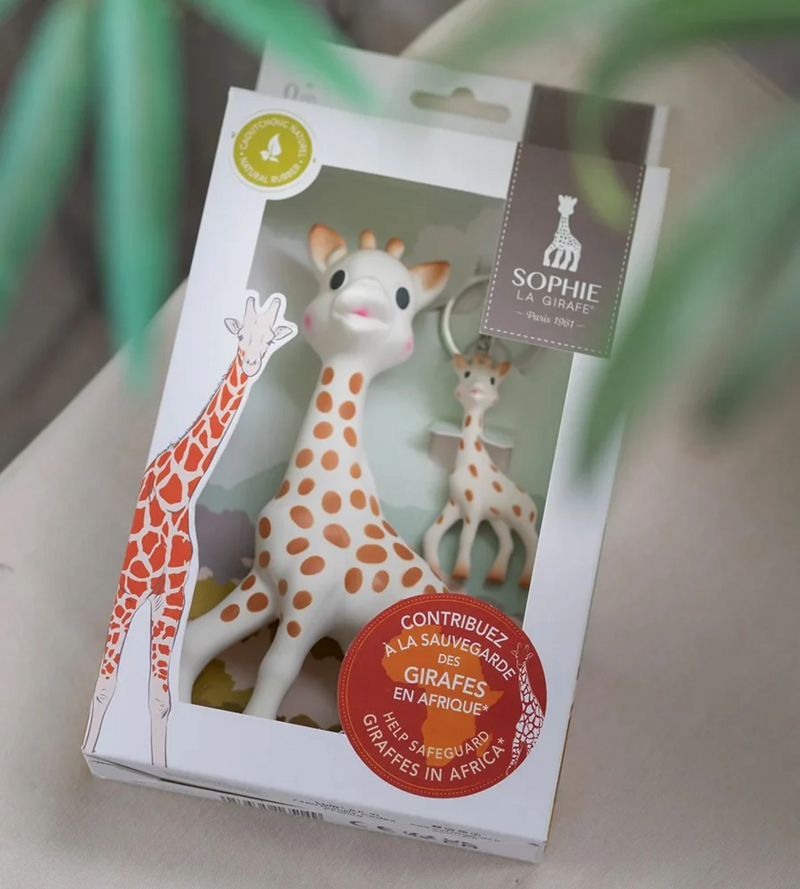 Sophie The Giraffe Teether and Keychain Gift Pack • Kia Ora Baby