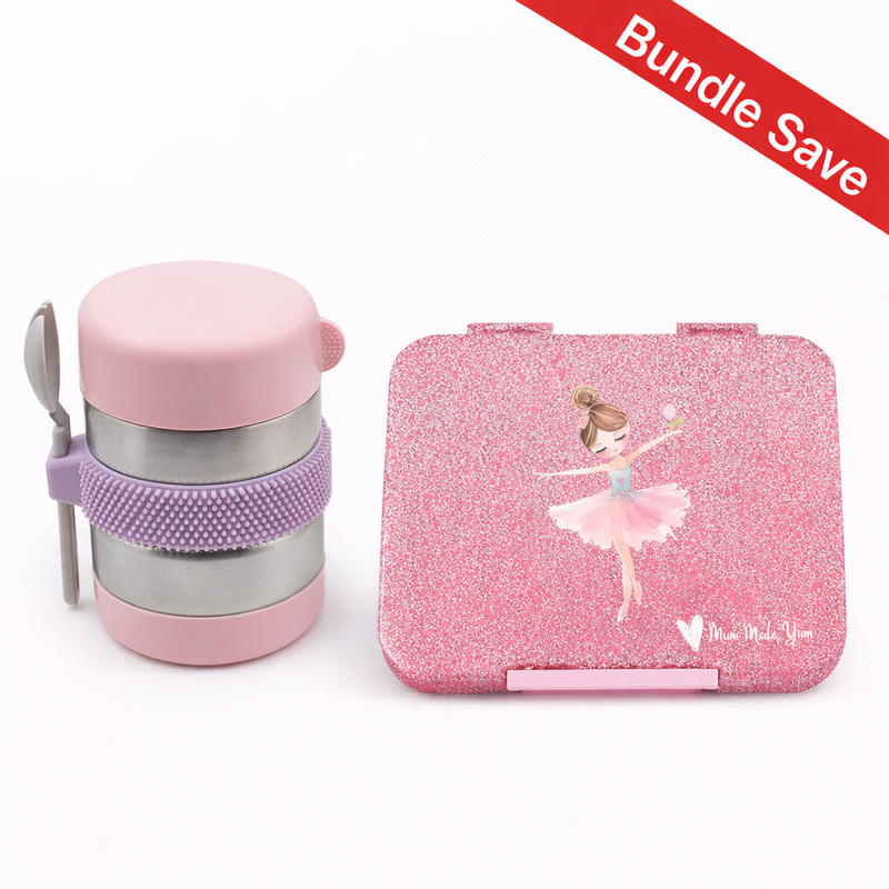 Kids Feeding & Lunch Bundle 3 years+ | Large Bento Lunchbox & Melii ...